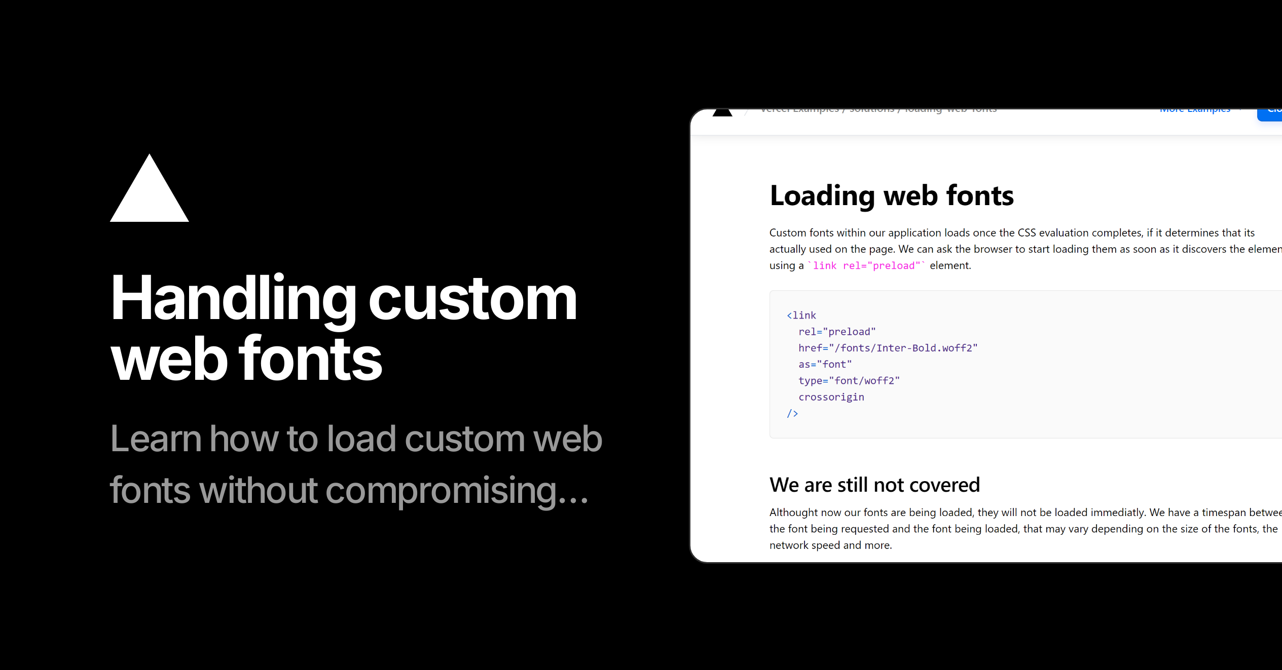 Handling custom web fonts – Vercel