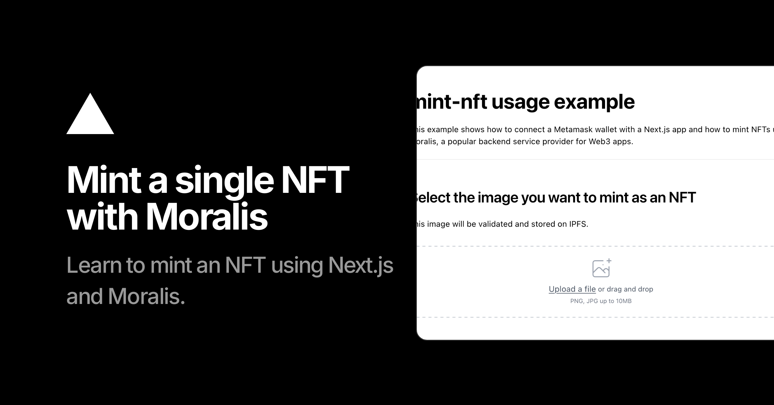 Mint a single NFT with Moralis – Vercel