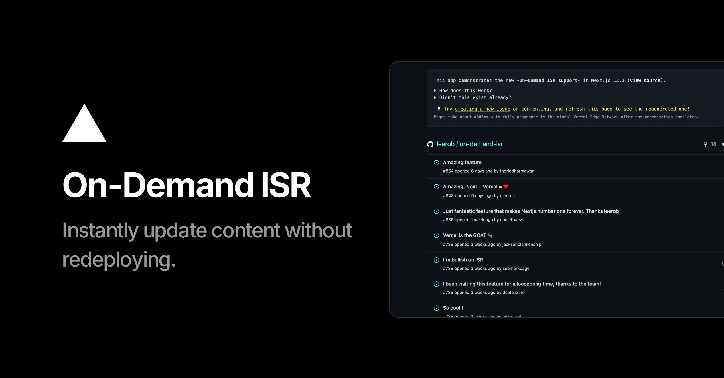 On-Demand ISR – Vercel