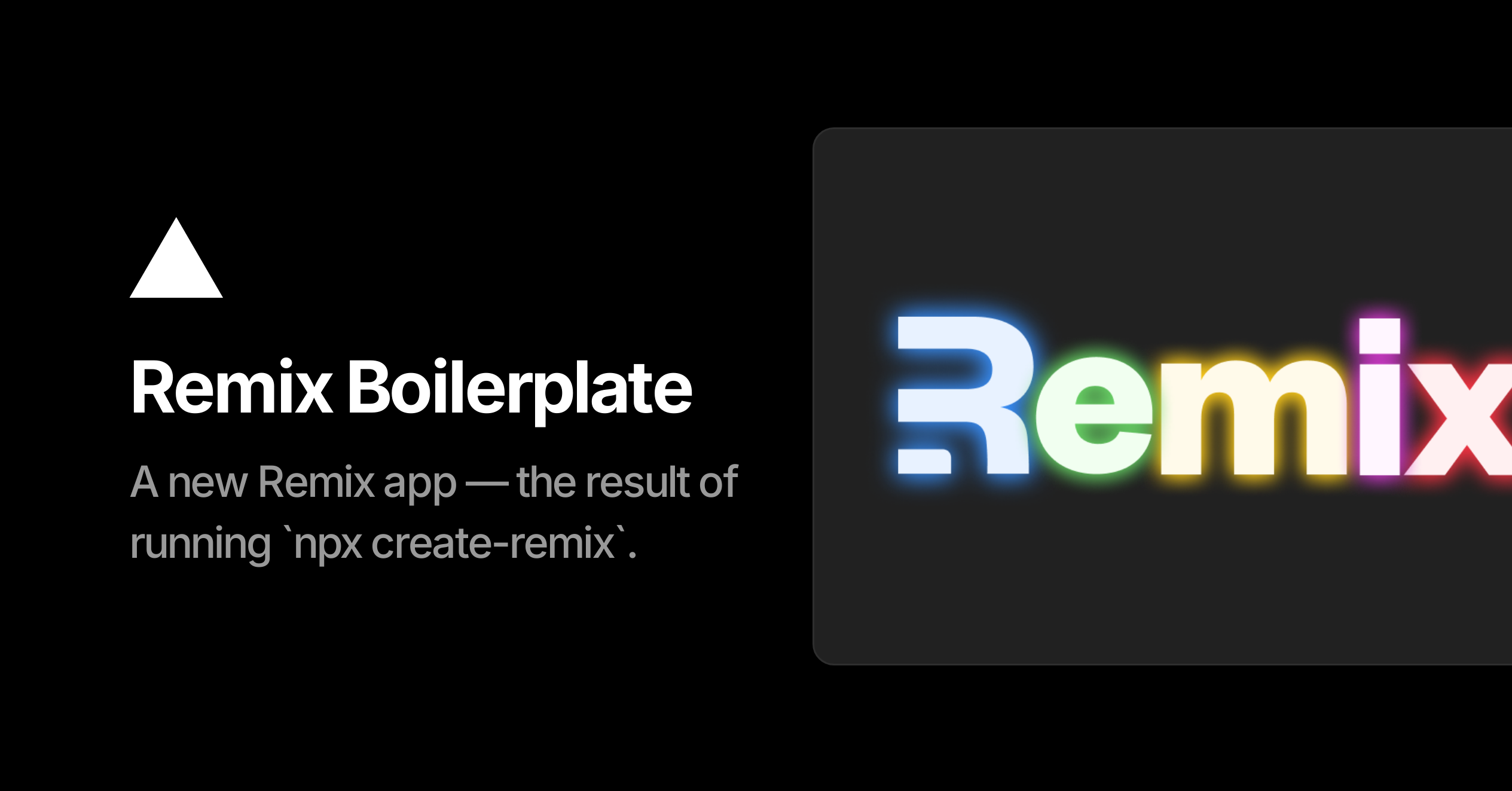 Remix Boilerplate – Vercel Remix Boilerplate – Vercel